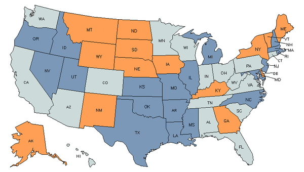 State Map for News Analysts, Reporters, & Journalists at My Next Move