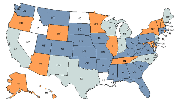 State Map for Pediatricians, General at My Next Move