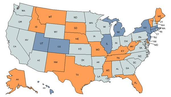 State Map for Medical Records Specialists at My Next Move