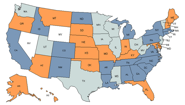 State Map for Health Information Technologists & Medical Registrars at ...